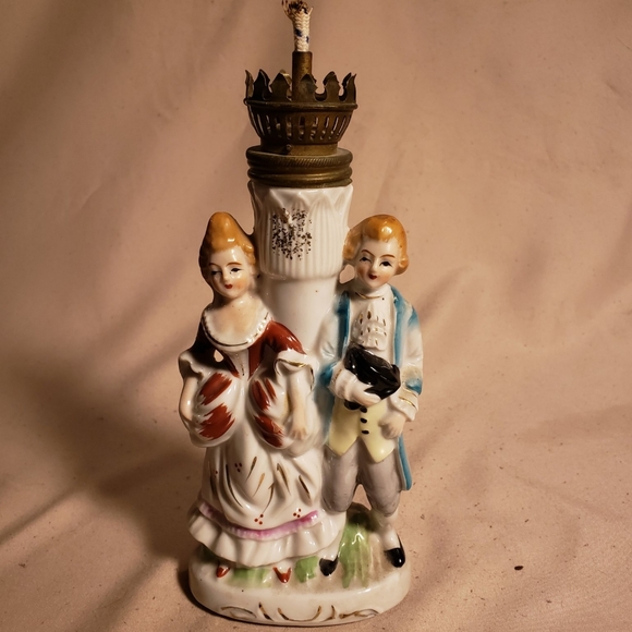 Vintage | Accents | Vintage Victorian Figural Oil Lamp | Poshmark